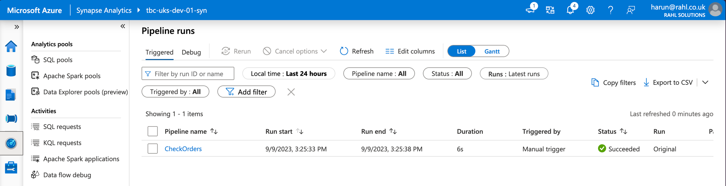 Triggering Synapse Pipelines from Microsoft Fabric via REST APIs